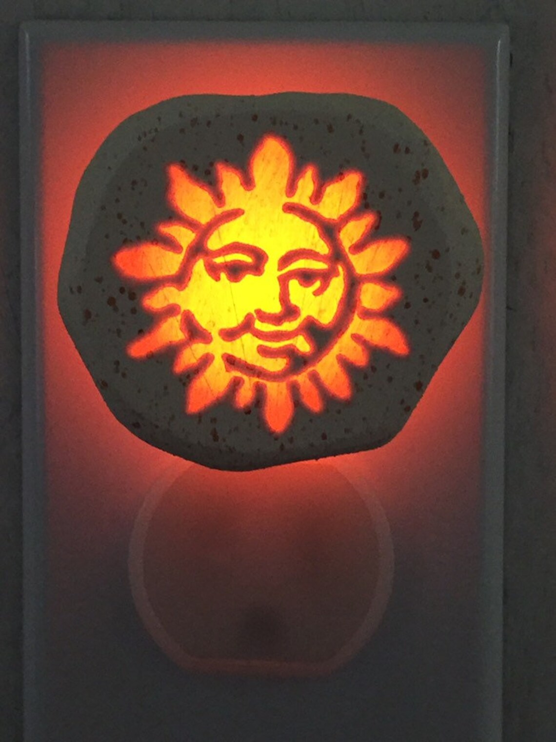 Sun Face Small 1/3 Watt Neon-light Night Light | Etsy