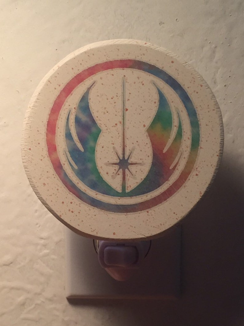 Jedi Symbol Tie Dye Style Large 4 Watt Night Light With On/off - Etsy