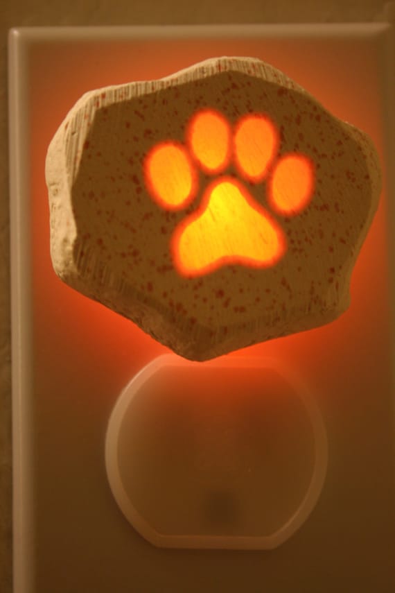 Dog Paw small 1/3 watt night light | Etsy