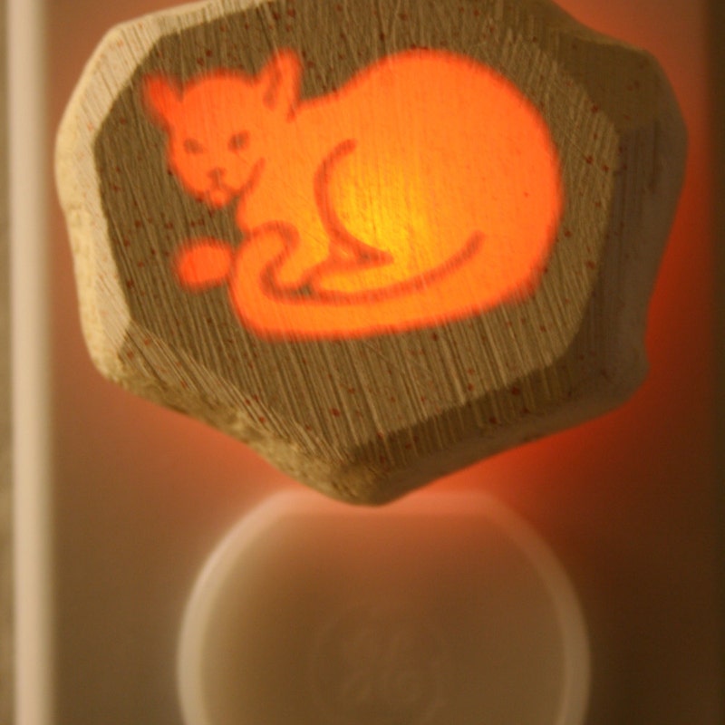 Night Light Cat - Etsy