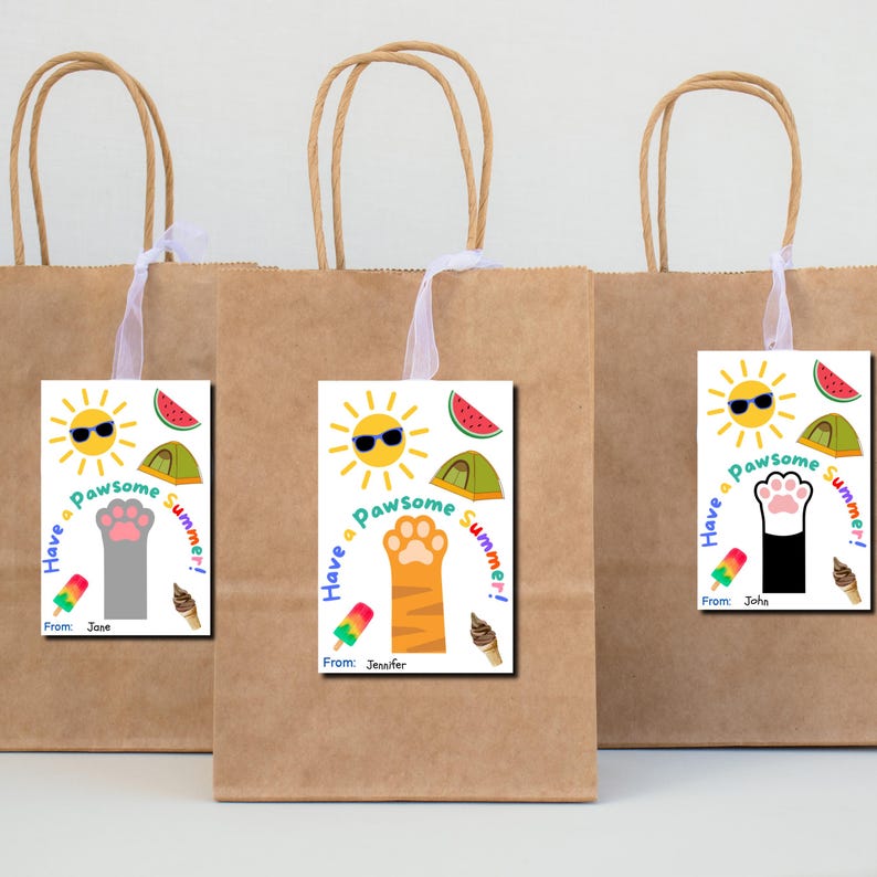 End of School Year Tag, Friend Gift Tag, Teacher Treat Tag, Teacher ...