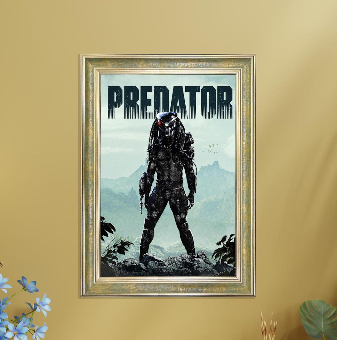 Predator 1987 Movie Poster – Classic Cinema Framed Print – Vintage Film ...