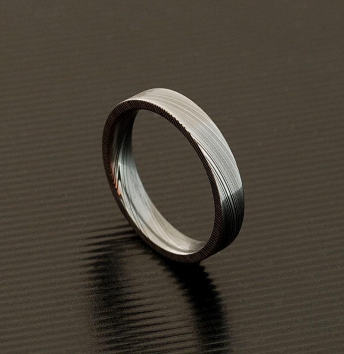 Genuine Stainless Damascus Steel Ring PD25 - Etsy