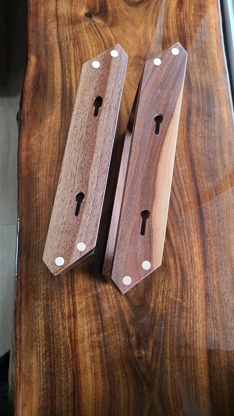 Handmade Black Walnut Hanging Bookshelf Holder – Floating Book Storage ...