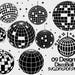 Disco Ball SVG, Disco Ball PNG, Mirror Ball, SVG for Cricut, Discoball ...