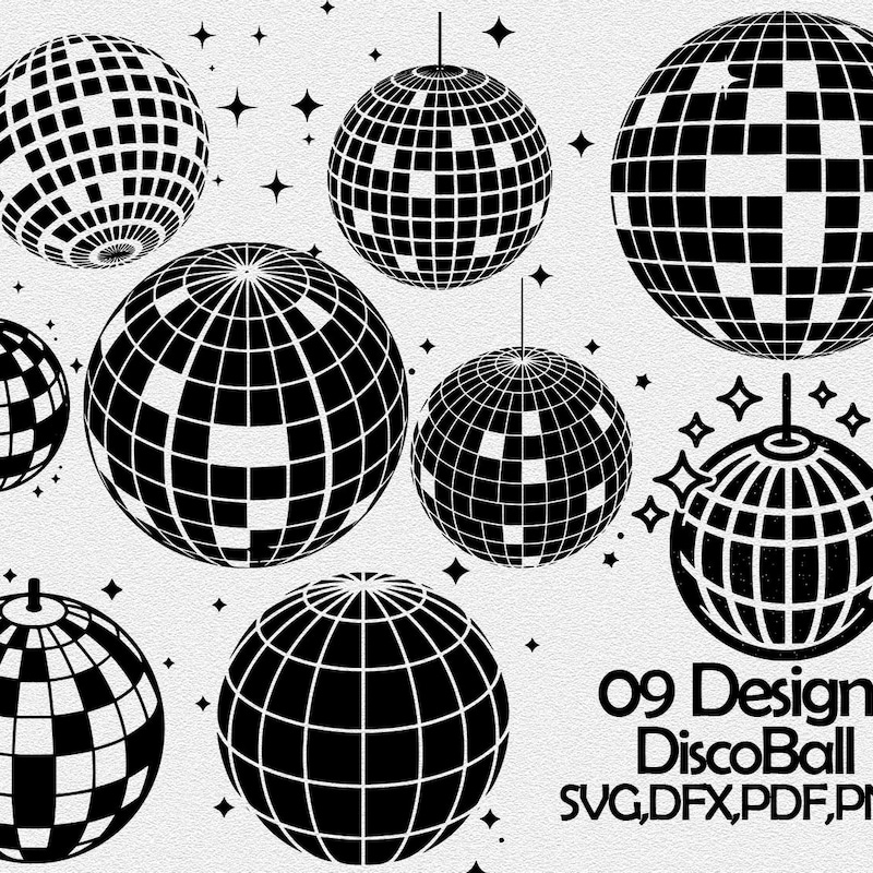 Disco Ball Craft Template - Etsy
