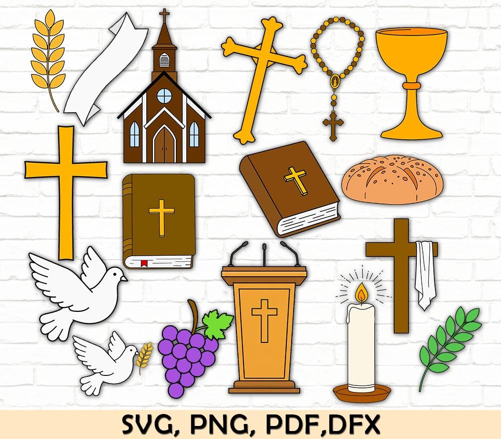 First Communion SVG Bundle, Holy Communion Svg, Png, Holy Bread ...