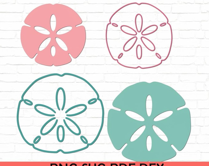 Sand Dollar SVG, Sand Dollar Cut Files for Cricut, Beach Silhouette Svg ...