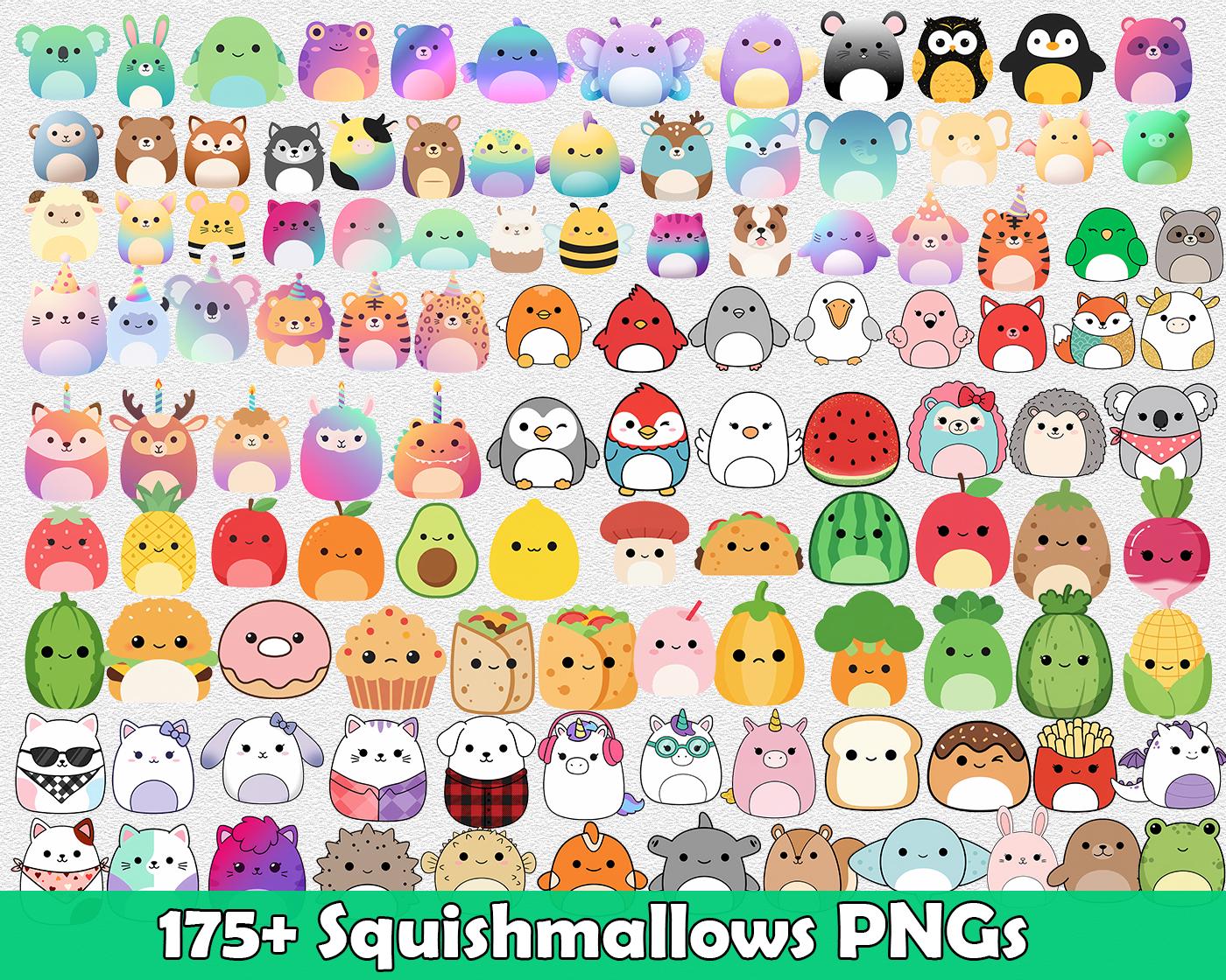 Squishmallow PNG Clipart Images With Transparent Background, Digital ...