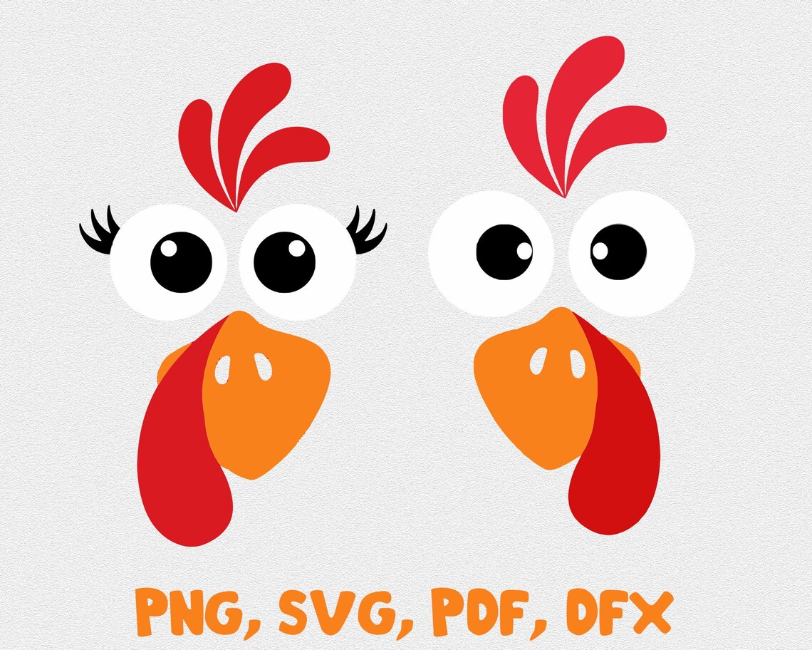 Thanksgiving Digital Download File, Funny Turkey Face SVG, Funny Turkey ...