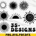 Sun Rays SVG, Sunshine SVG, Sunrise SVG Bundle, Sunrise Clipart, Sun ...