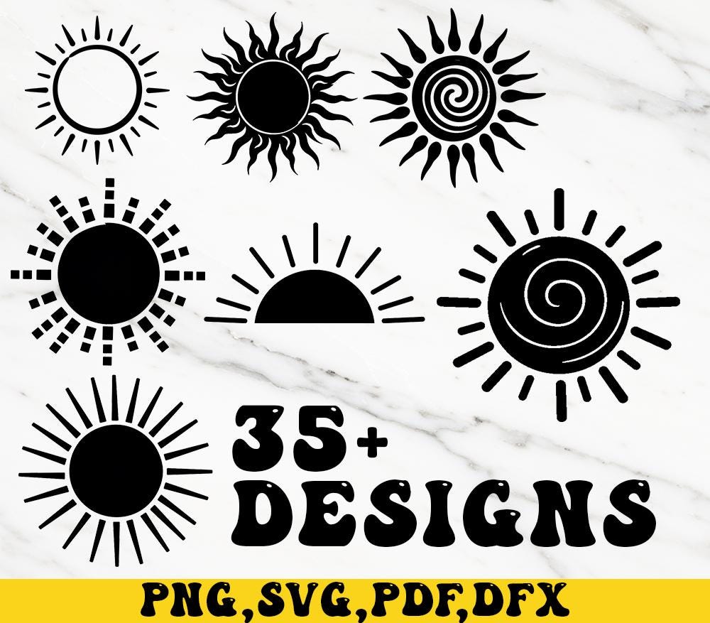 Sun Rays SVG, Sunshine SVG, Sunrise SVG Bundle, Sunrise Clipart, Sun ...