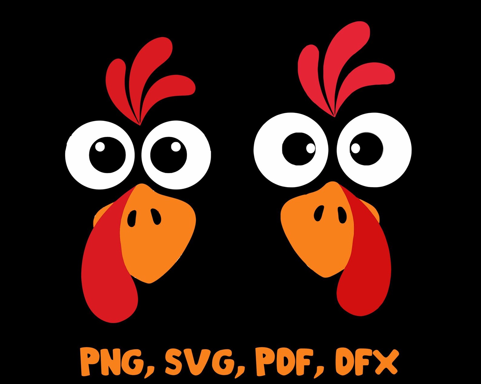 Thanksgiving Digital Download File, Funny Turkey Face SVG, Funny Turkey ...