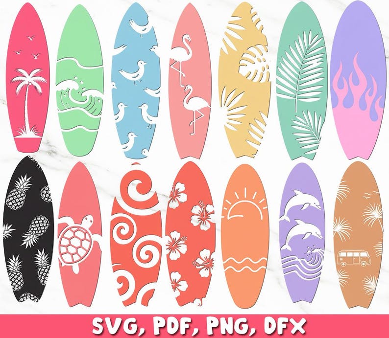 Surfboard Svg, Surf Clipart, Surf Svg, Ocean Wave Svg, Surfing Svg ...