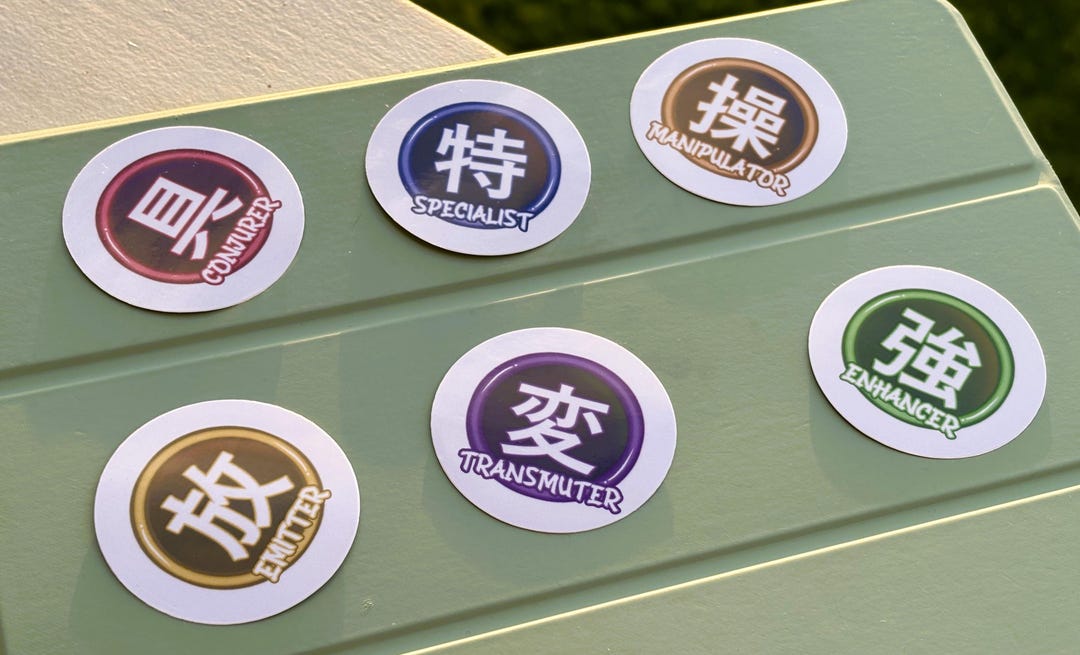 Hunter Anime Fanart | Vinyl Sticker | Nen Type | Conjurer, Emitter ...