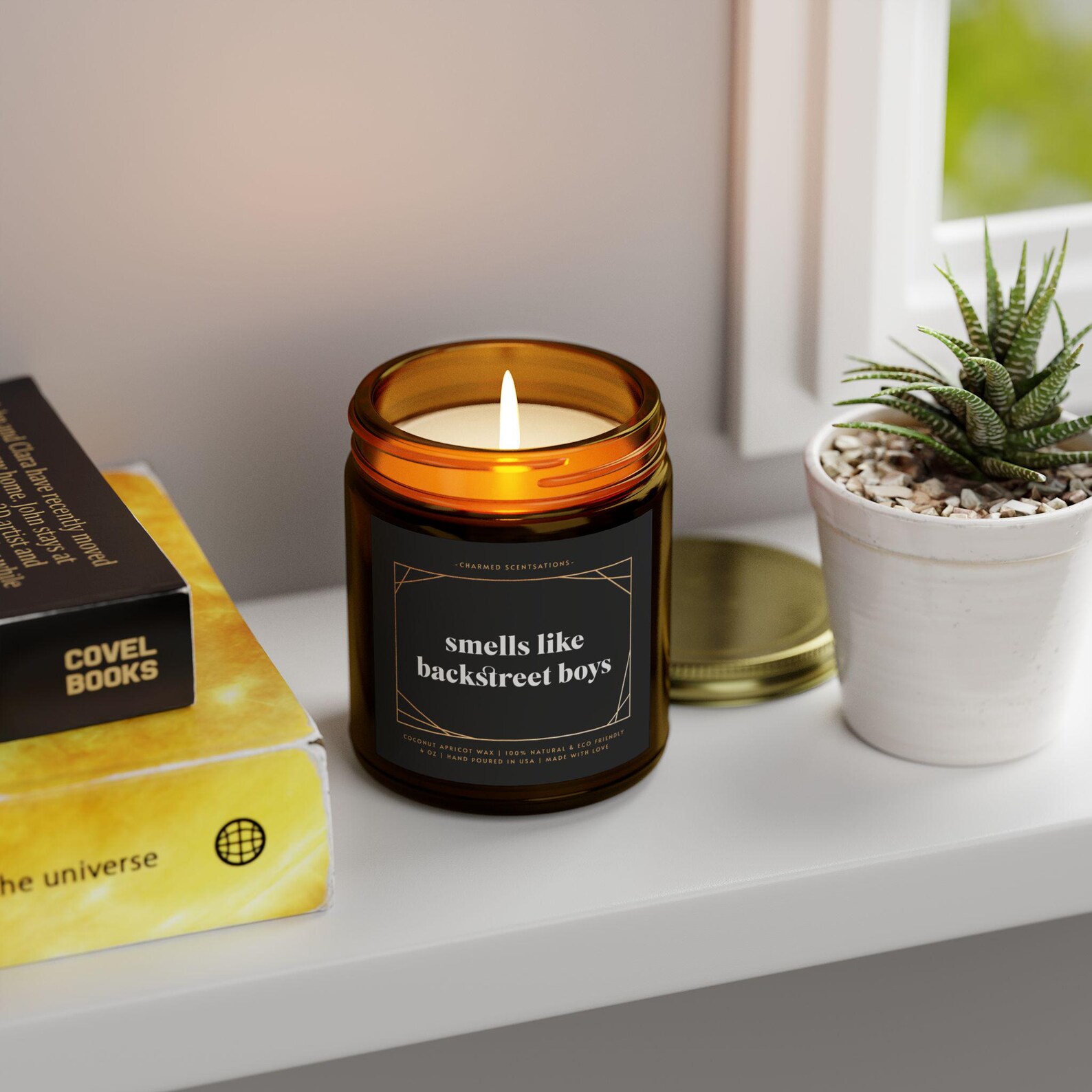 Smells Like Backstreet Boys Candle - Natural Coconut Apricot Wax, Gift ...