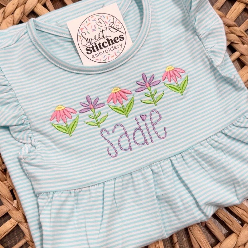 Girls Monogram Dress - Etsy