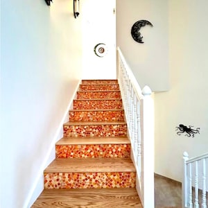 One Color Mosaic Stair Risers - Etsy Canada