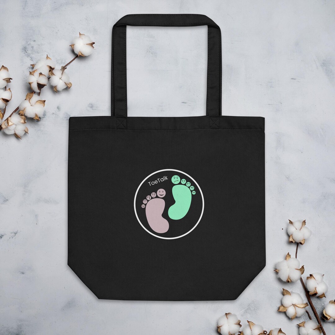 Toetalk Eco-friendly BLACK Grounding Tote Bag, Healthy Feet & Toes ...
