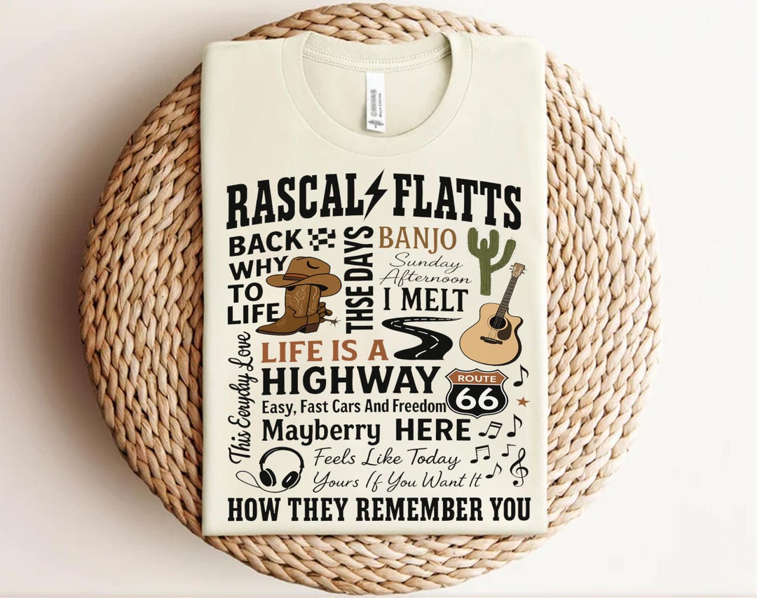 Western Trendy Png, Rascal Flatts Png, Retro Western Country Music Png ...