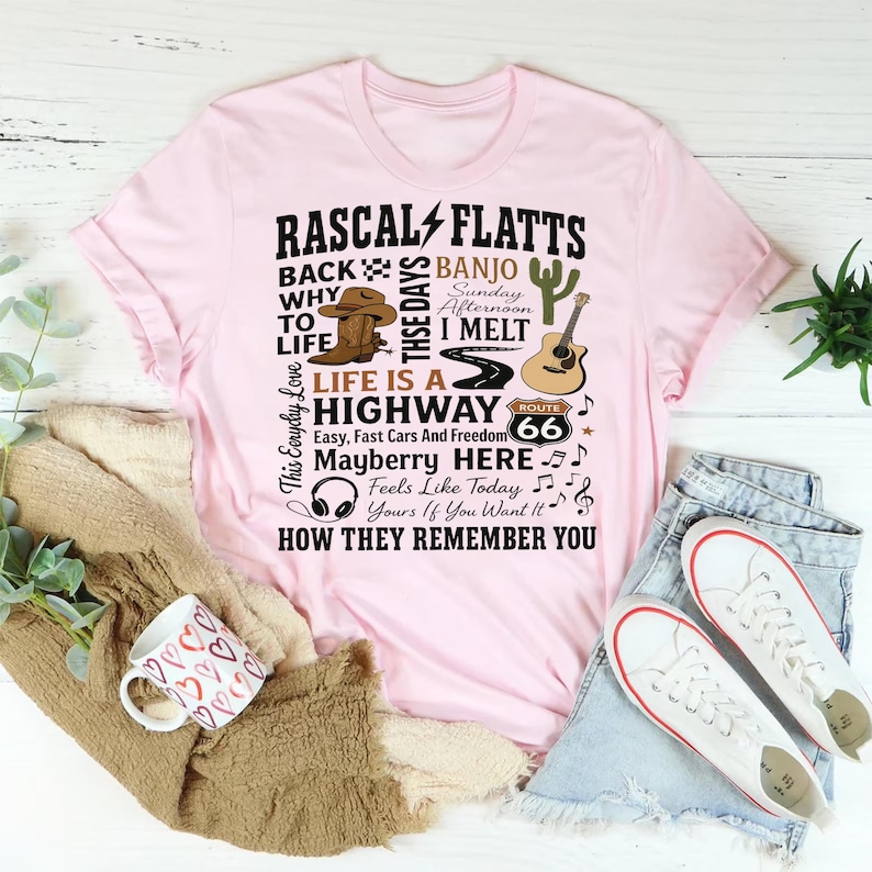 Western Trendy Png, Rascal Flatts Png, Retro Western Country Music Png ...