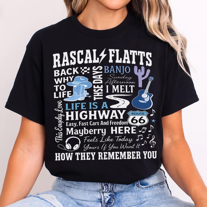 Western Trendy Png, Rascal Flatts Png, Retro Western Country Music Png ...