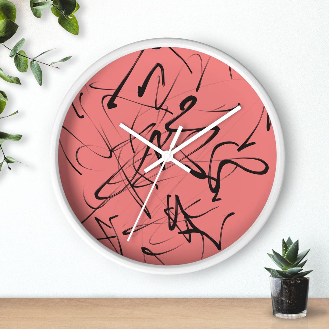 Modern Abstract Wall Clock | Contemporary Home & Office Decor | Unique ...