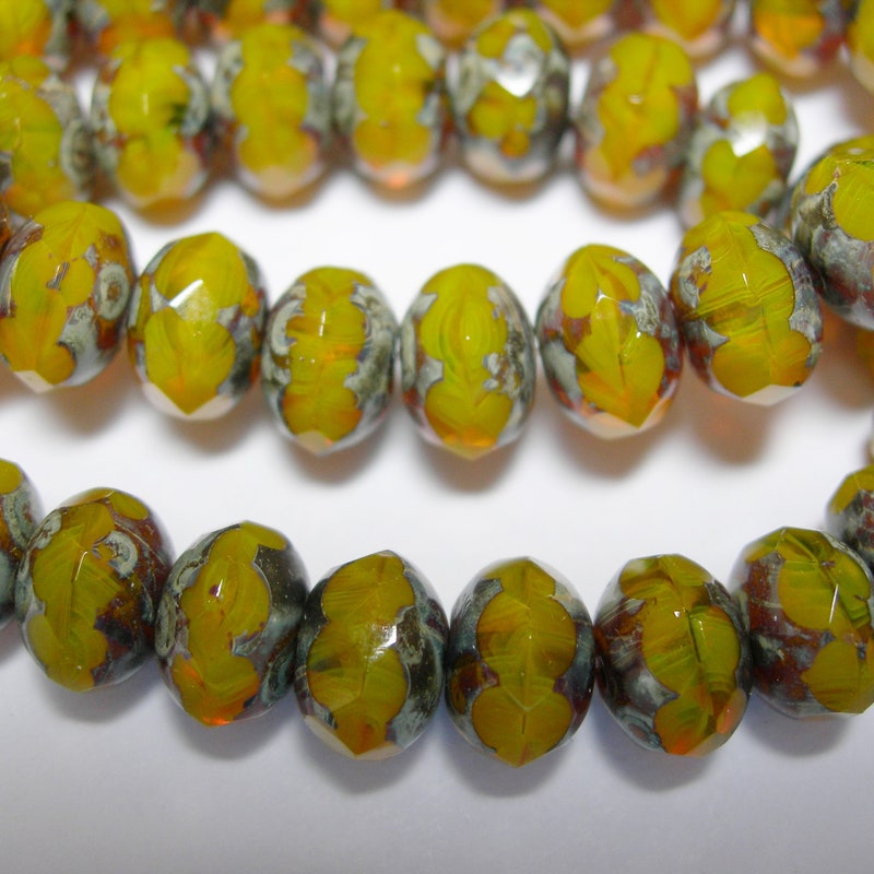 Czech Picasso Beads - Etsy