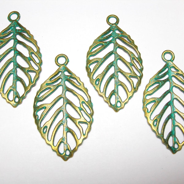 Patina Leaf Stamping - Etsy