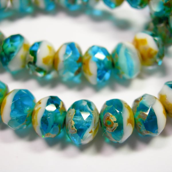 Czech Picasso Beads - Etsy