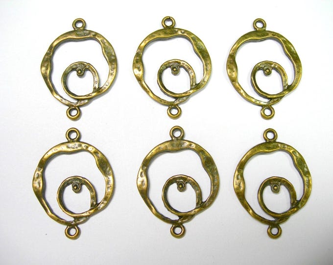 Antique Bronze Circular Loops - Links - Chandelier Findings - 6 - Etsy