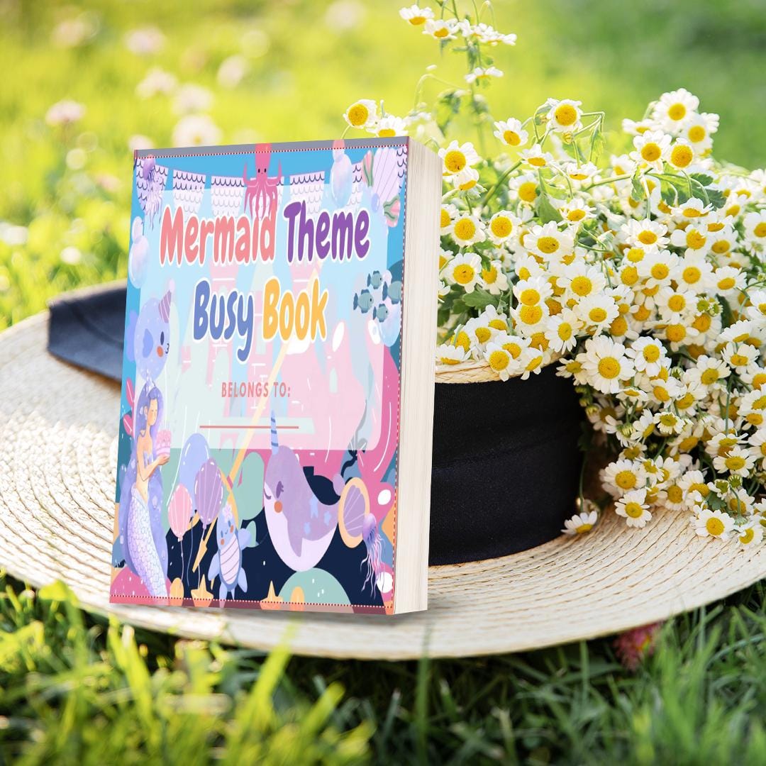 Mermaid Busy Book Printable for Kids | Preschool Activity Binder ...