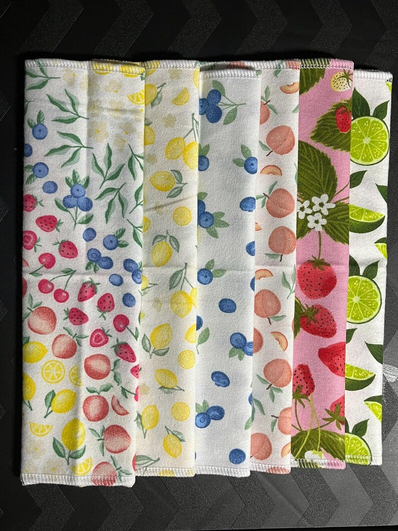 Reusable Non-paper Towels: Handmade Washable Cotton Flannel Cloths ...