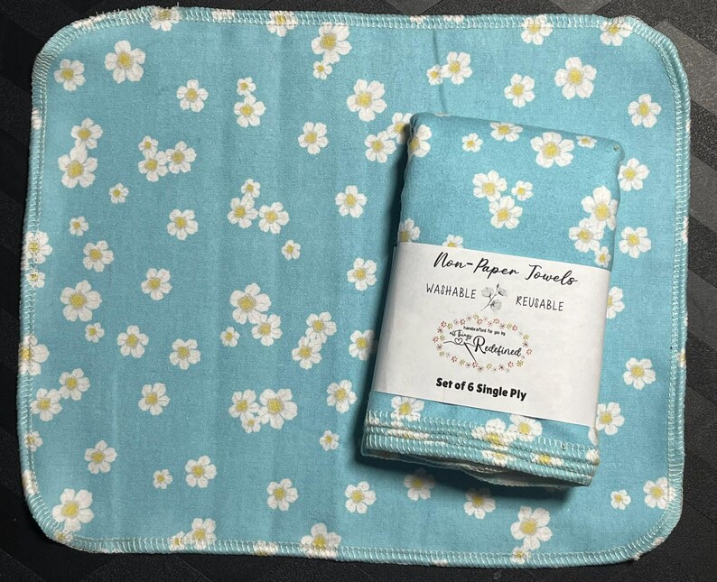 Reusable Non-paper Towels: Eco-friendly Washable Cotton Flannel Cloths ...