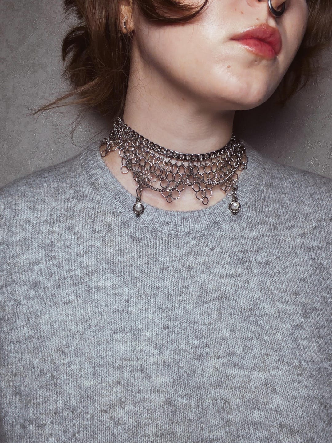 Gothic "vampire" Chain Necklace - Etsy