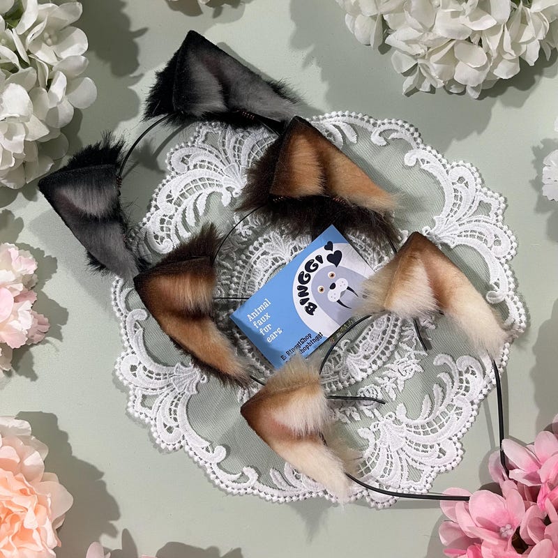 Cat Headband Brown - Etsy UK