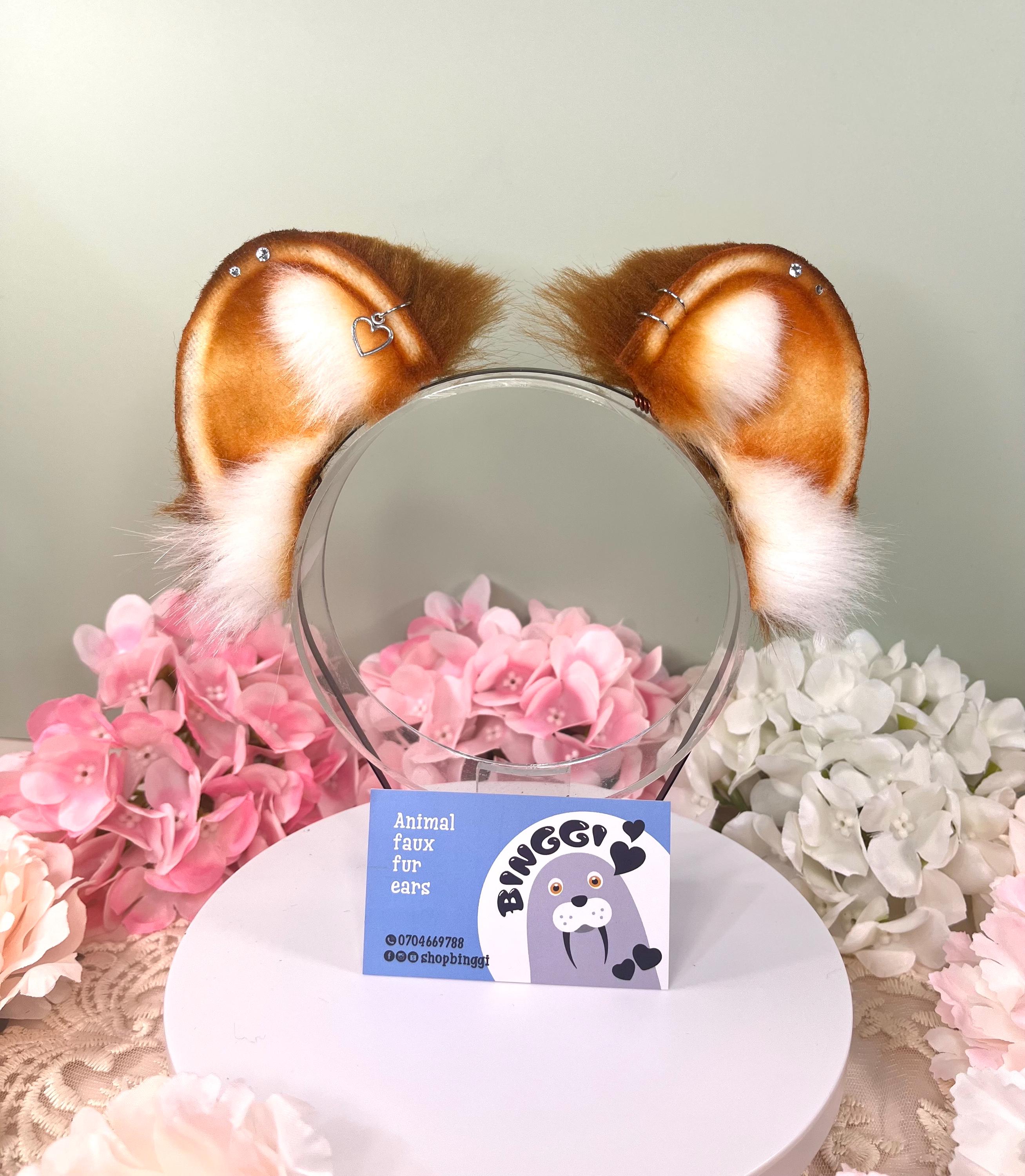 Brown Bear Ears/ Toasted Bear, Faux Fur Ears for Halloween, Cosplay and ...