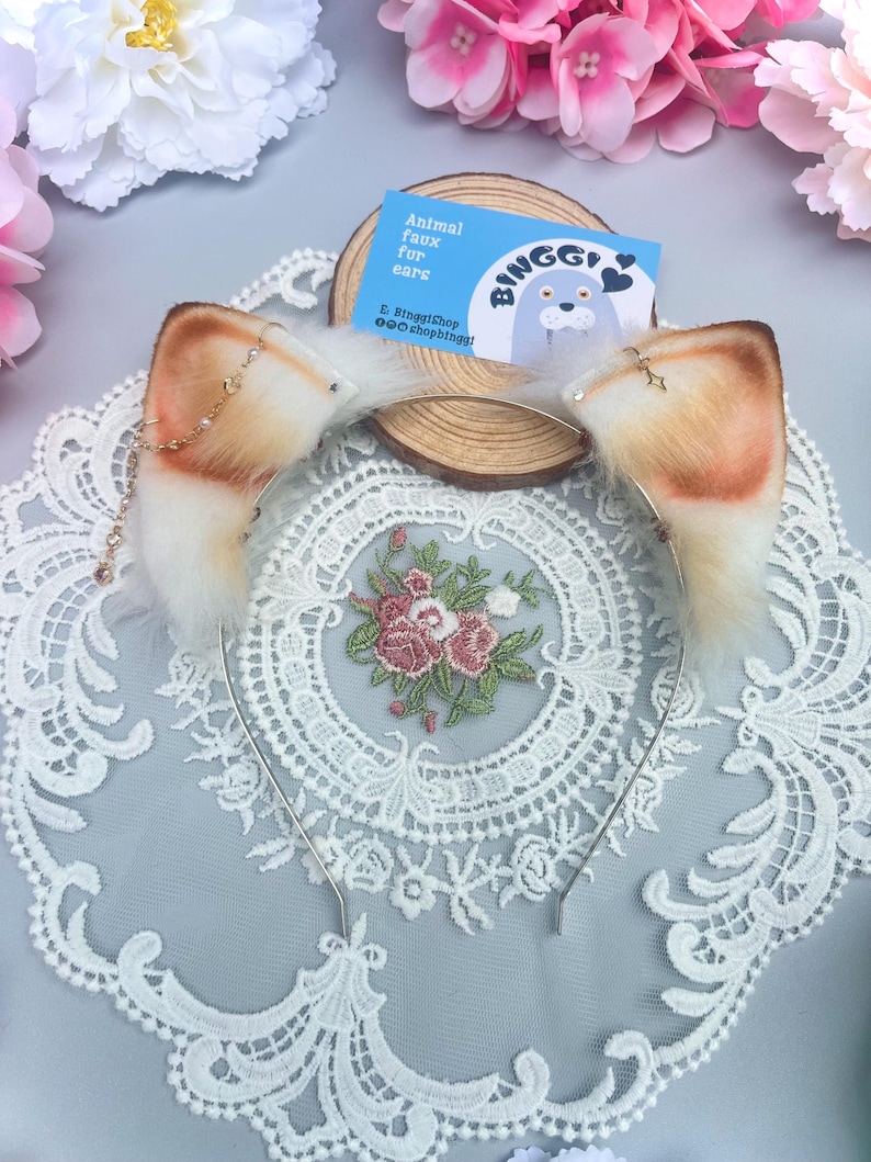 Flame Point Siamese Cat Ears: Faux Fur Cosplay Neko Ears, Halloween ...