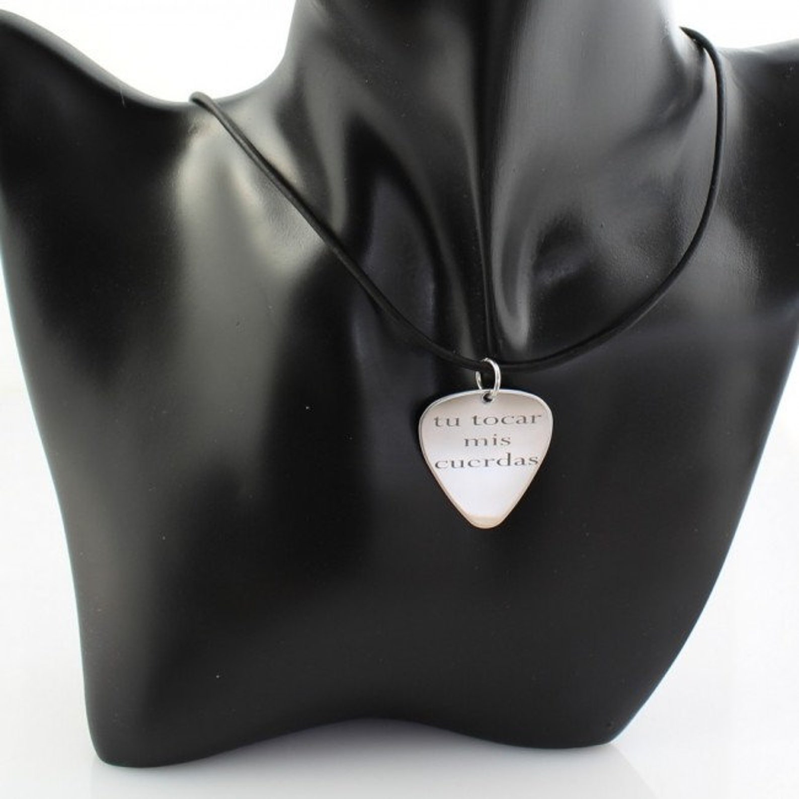 Personalised mens neckless Customize Guitar Pick Necklace | Etsy