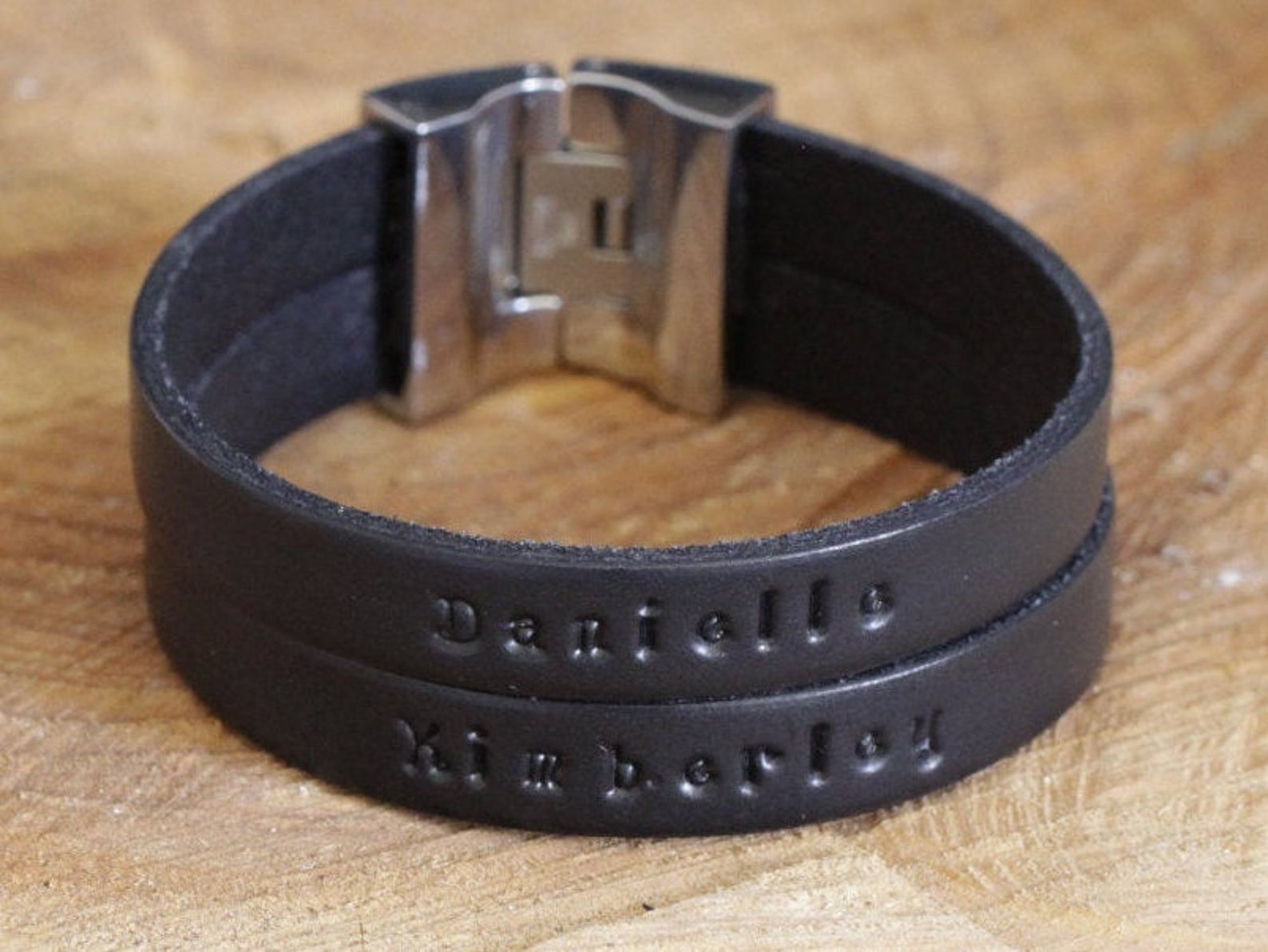 Leather Handmade Bracelet for Men Personalized Bracelet With - Etsy