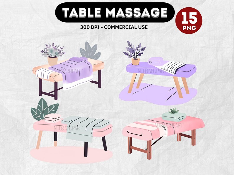 Watercolor Table Massage PNG, Self Care Clipart Spa, Massage Png ...