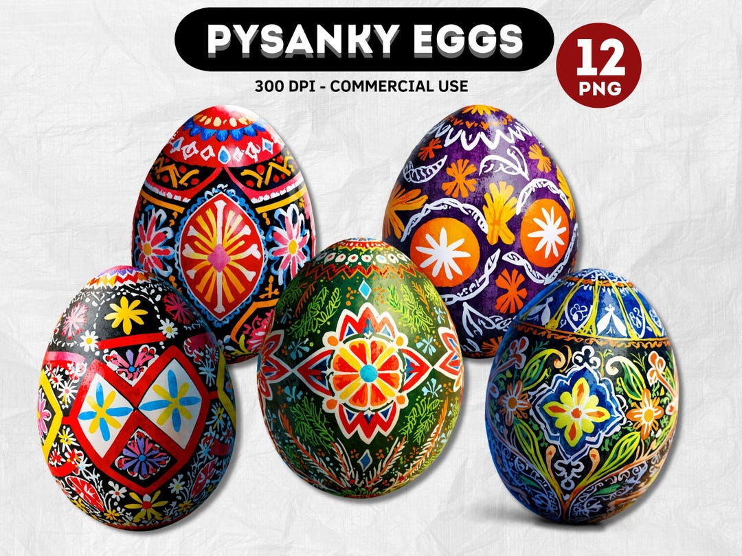 Ukrainian Easter Egg Clipart, Ukraine Pysanky Eggs, Ornament Eggs PNG ...