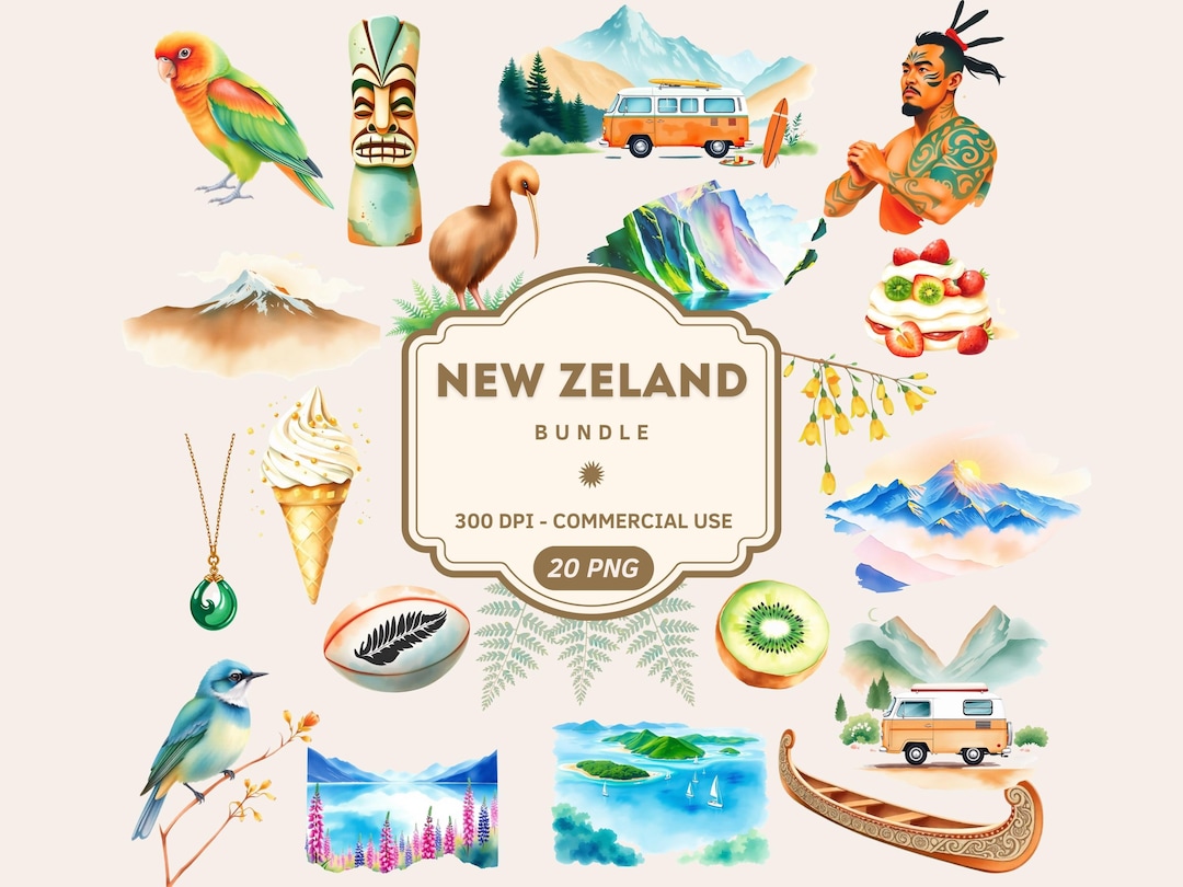 New Zealand Maori Artwork Clipart, Polynesian Culture PNG, Kiwi Bird ...