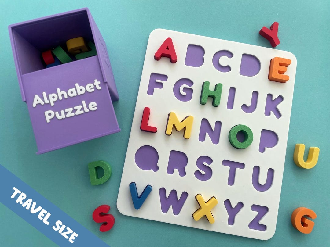 Kids Alphabet Puzzle - Etsy