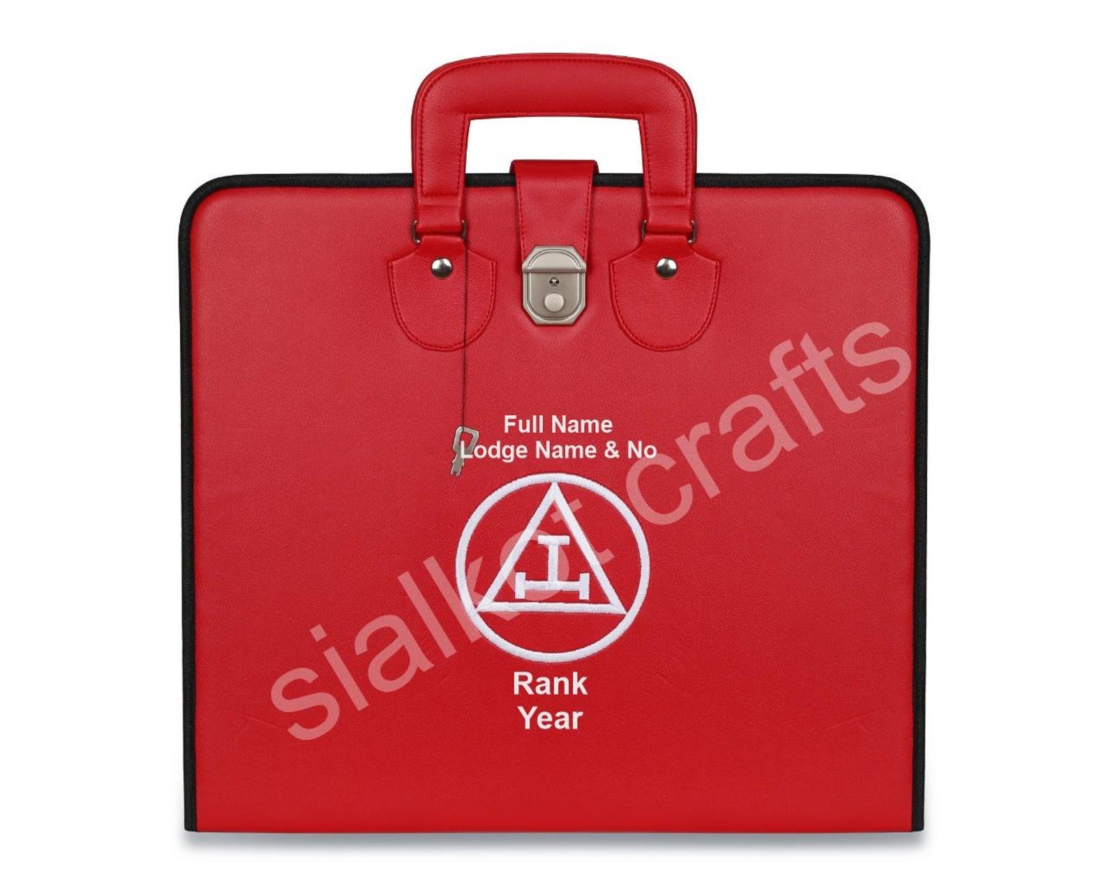 Masonic Royal Arch Triple Tau Official Embroidered Apron Carrying Case ...