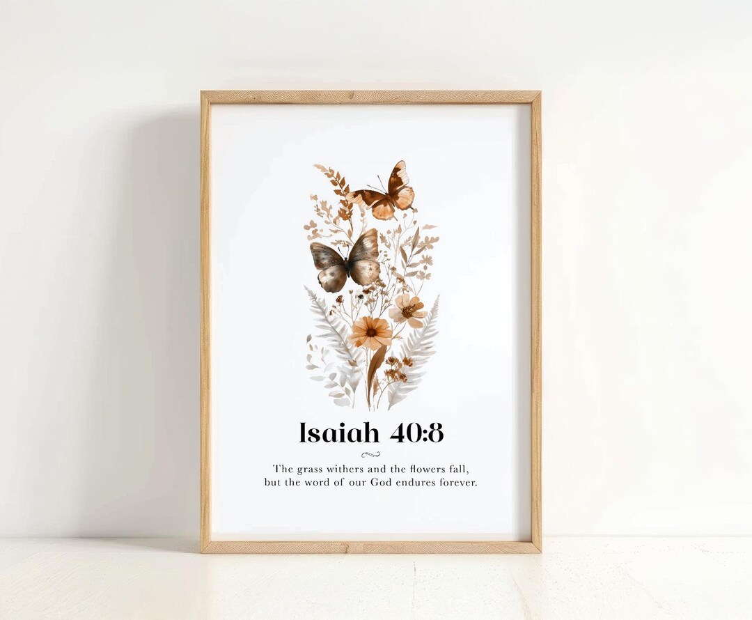 Isaiah 48 8 Bible Verse Wall Art Digital Print Scripture Printable ...