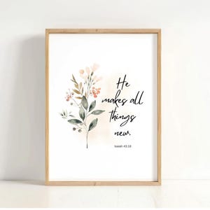 Isaiah 43:18 Bible Verse Wall Art Digital Print Scripture Printable ...