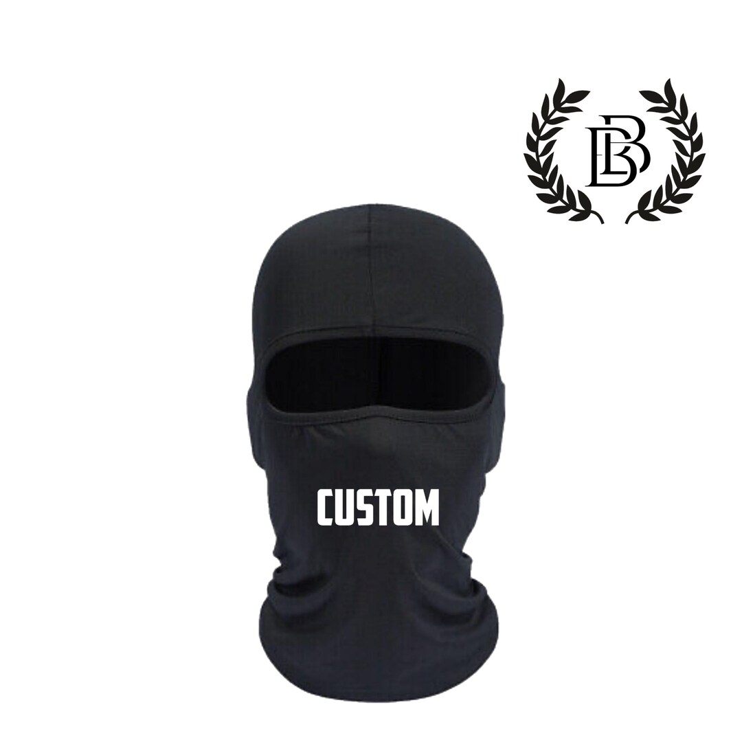 Custom Balaclava, Ski Mask, Custom Text Balaclava, Winter Face ...