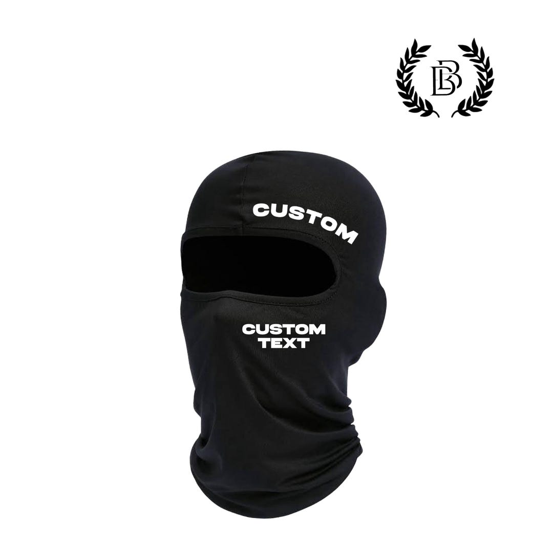 Personalized Balaclava, Custom Ski Mask, Full Face Mask, Balaclava - Etsy