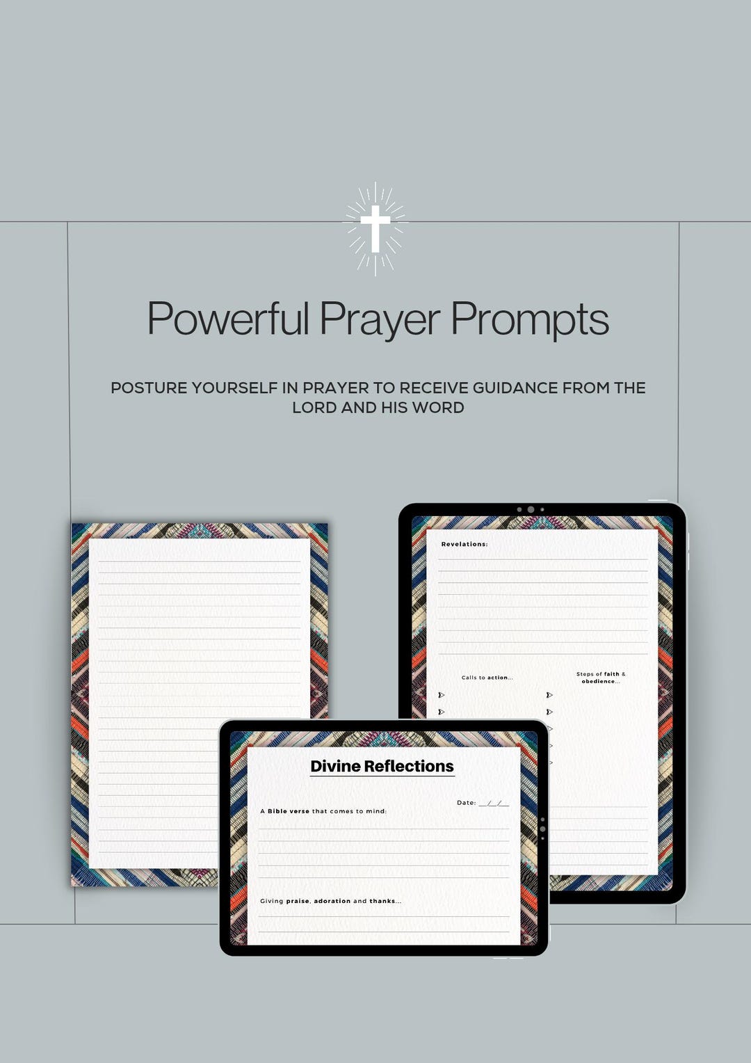 Men's Digital Prayer Journal: Guided Prayer Template (PDF Download ...